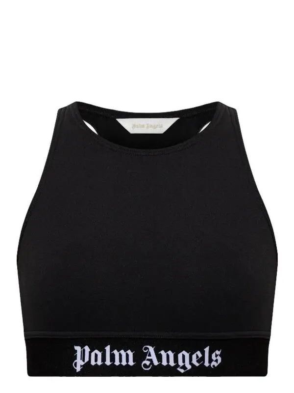 Palm Angels Sleeveless Vest - Black
