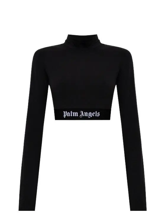 Palm Angels Long-sleeved Top - Black