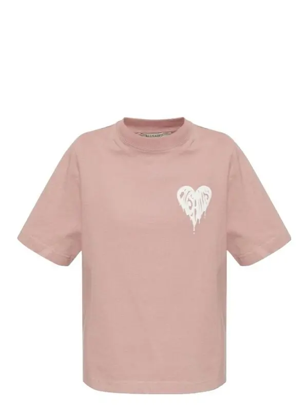 ALLSAINTS Graphic Heart T-shirt - Pink
