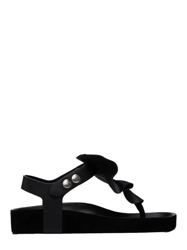 Isabel Marant Étoile Isela Ruffled Sandals - Black
