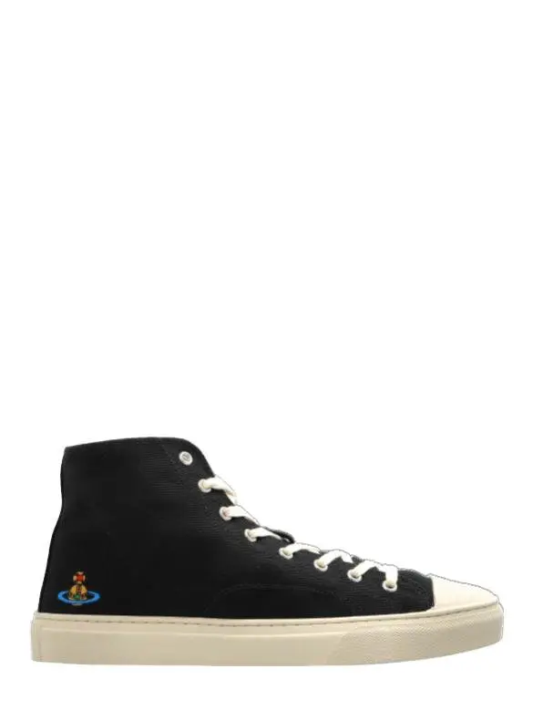 VIVIENNE WESTWOOD Plimsoll Lace-up Sneakers - Black