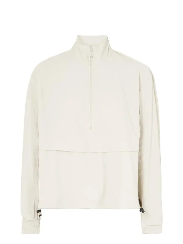 On Seersucker Half-zip Jacket - No