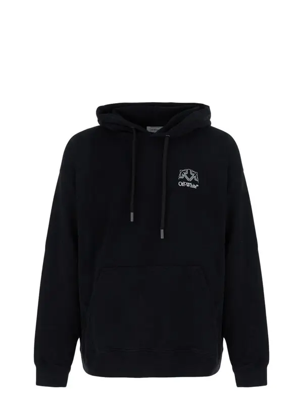 Off-White Logo Long-sleeve Sweatshirt - Black