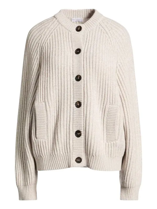 Brunello Cucinelli Thick Cashmere Sweater - Grey