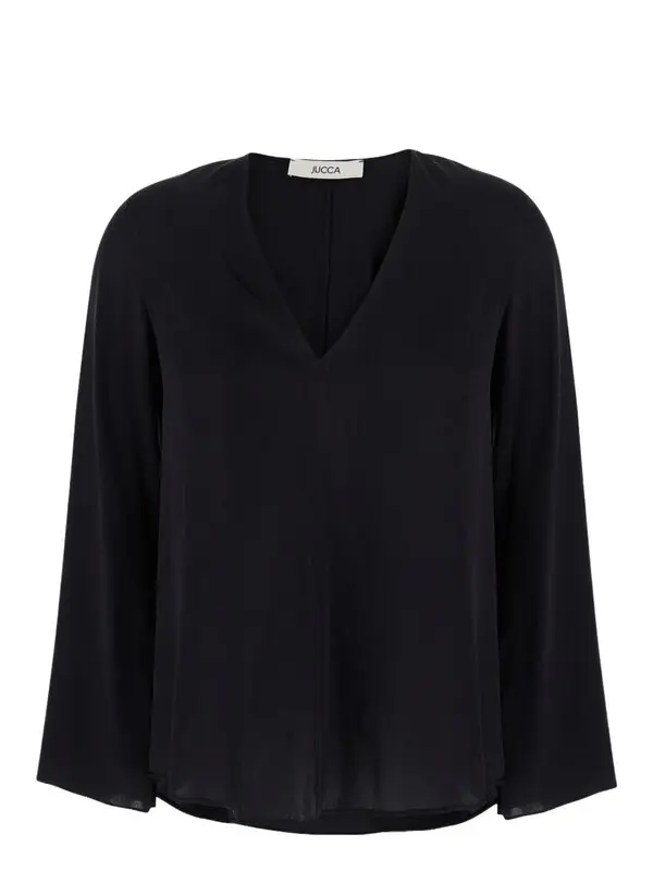 JUCCA V-neck Top - Black