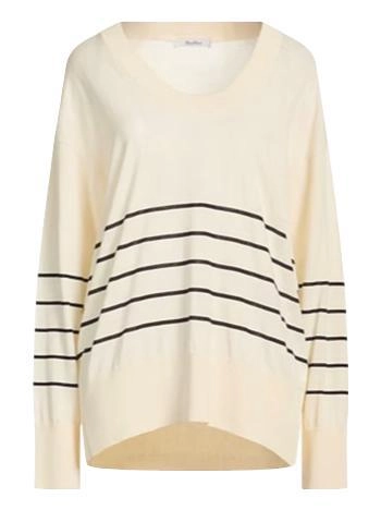 Max Mara Striped Knit Sweater - Nude