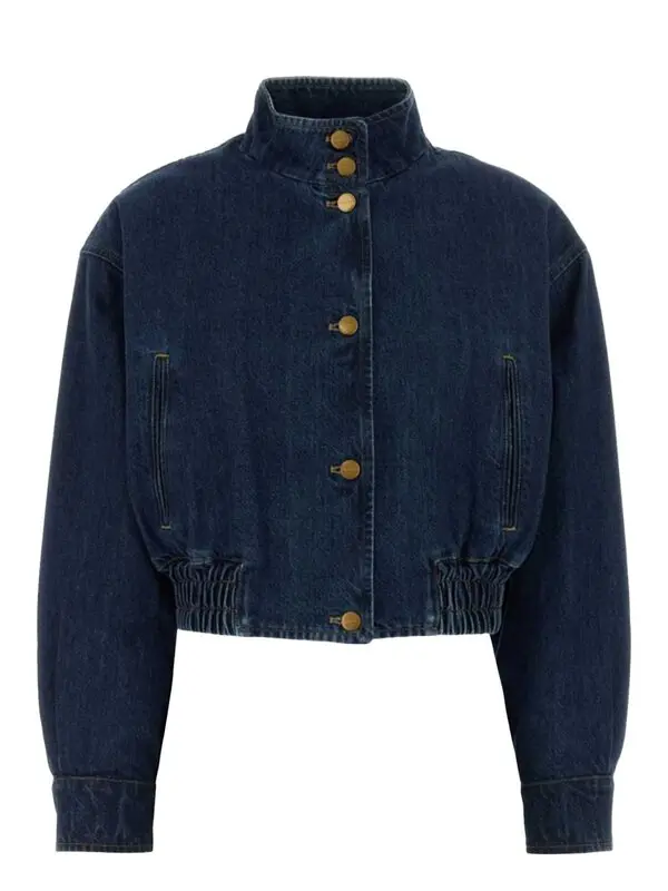JIL SANDER Long-sleeve Denim Jacket - Black