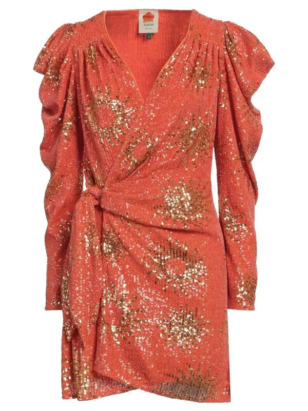 Farm Rio Sequin Dresses - Red