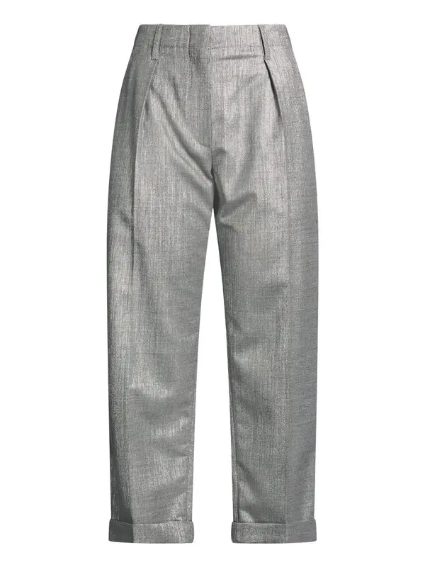 Brunello Cucinelli Minimalist Tapered Trousers - Grey