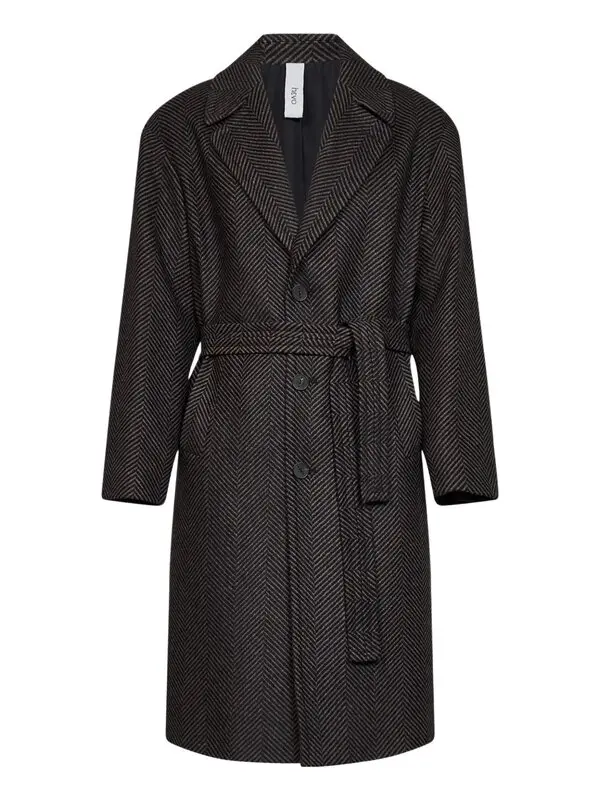 HEVO Long-sleeved Coat - Black