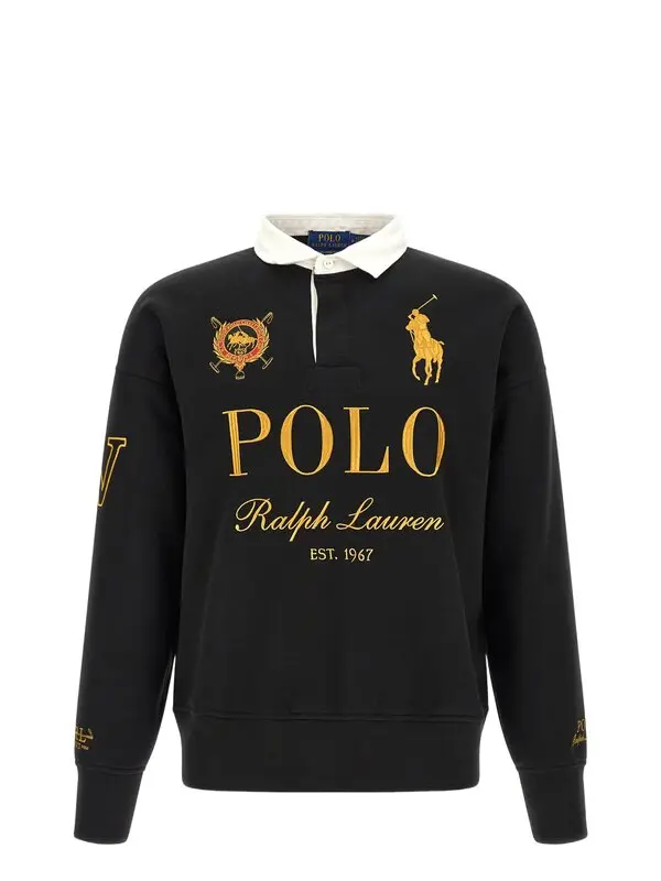 Polo Ralph Lauren Big Pony' Rugby Sweatshirt - Black