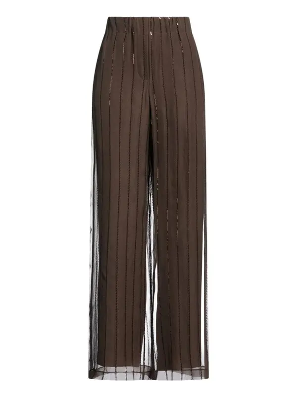 Brunello Cucinelli Oversized Trousers - Dark Brown
