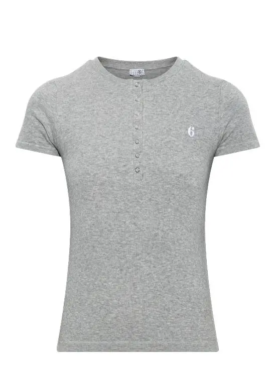 MAISON MARGIELA Ribbed T-shirt - Grey