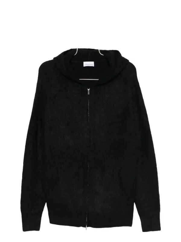 7 For All Mankind Plush Zip-up Hoodie - Black