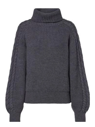JOSEPH Alodina Wool Turtleneck Sweater - Grey