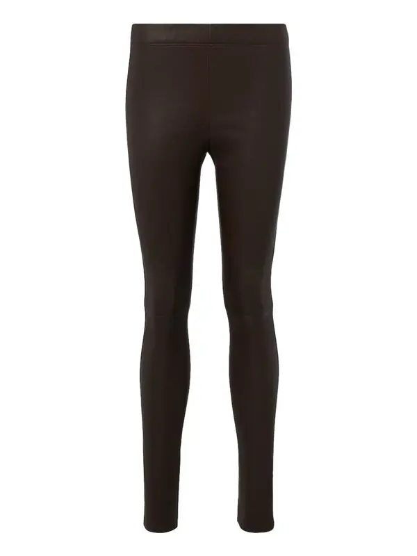 JOSEPH Faux-leather Leggings - Brown