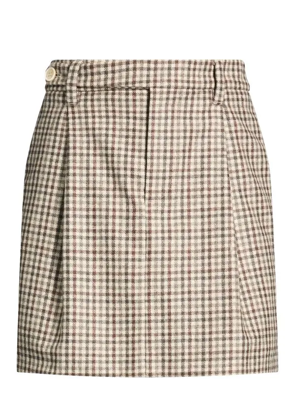 Brunello Cucinelli Mini Skirts - Khaki