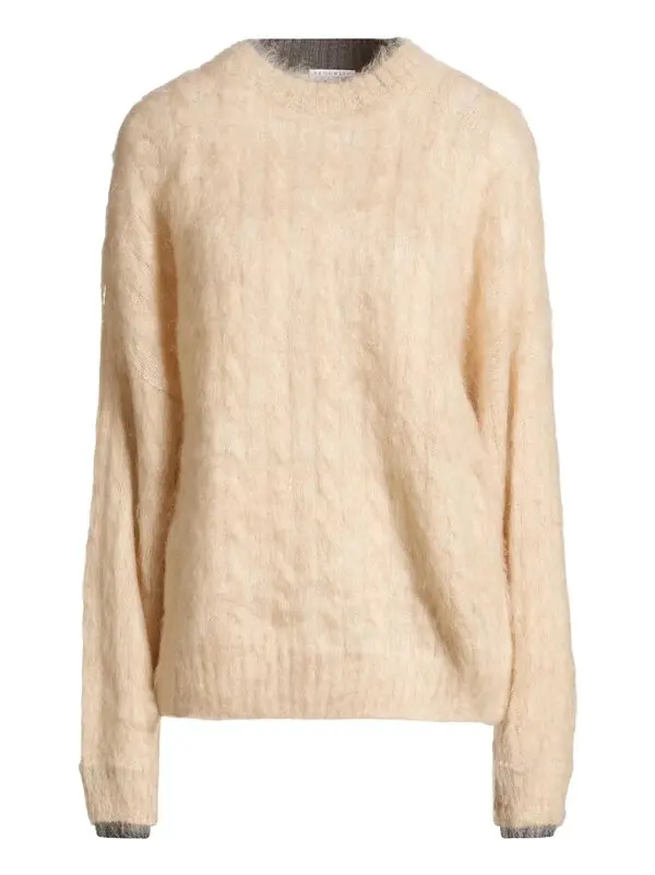 Brunello Cucinelli Heavy-weight Plain Pullover Jumper - No