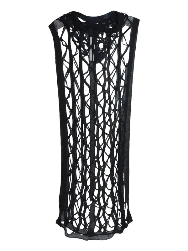 Rick Owens Sleeveless Lightweight Knit Top - Black