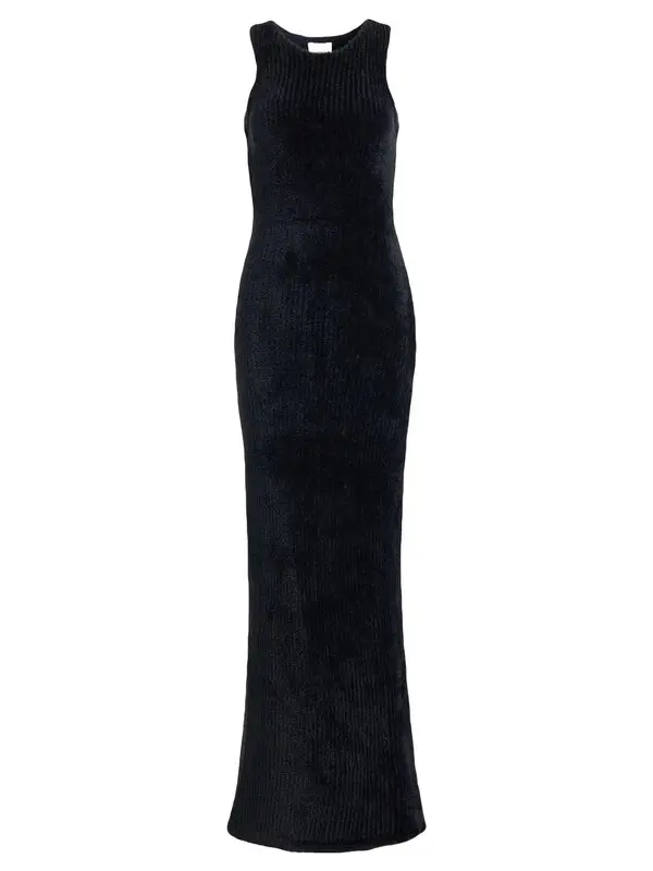 Saint Laurent Sleeveless Crewneck Dress - Black