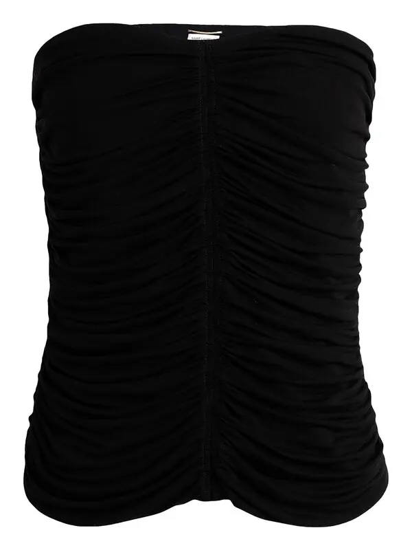 Saint Laurent Bandeau Tops - Black