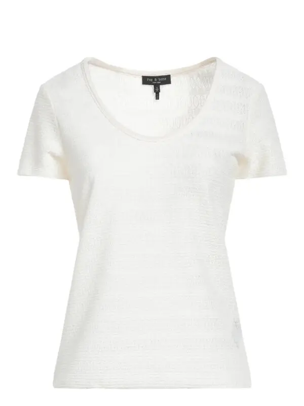 Rag & Bone Short Sleeve Scoop Neck T-shirt - No