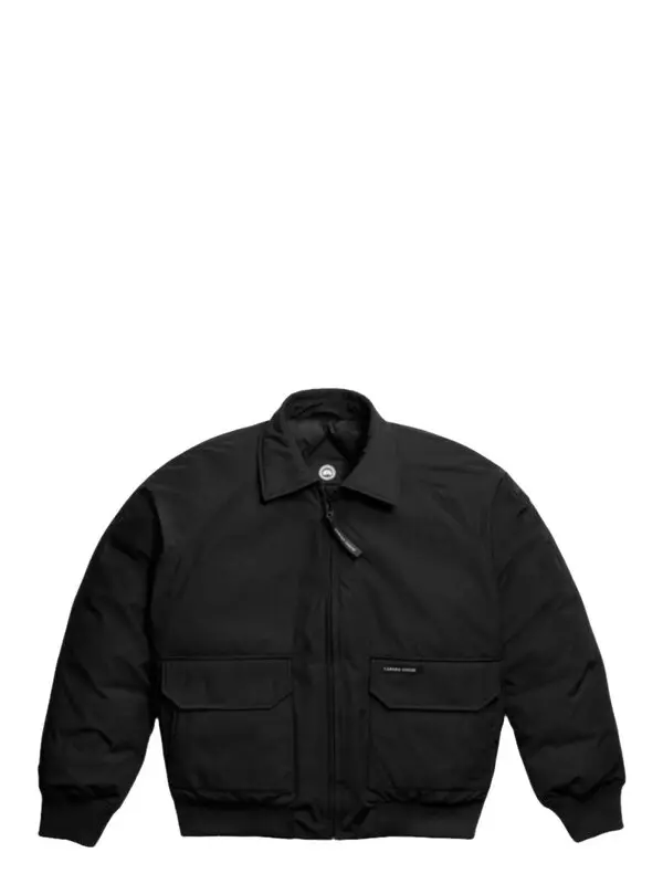 Canada Goose Logo Detail Zip-up Jacket - Black