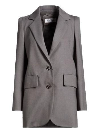 Max Mara Minimalist Onebutton Blazer - Grey