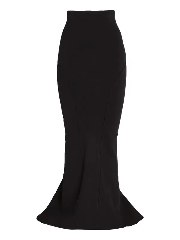 Rick Owens Asymmetrical Knit Skirt - Black