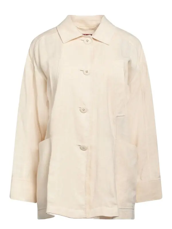 Max Mara Solid Colour Shirts Blouses - Beige