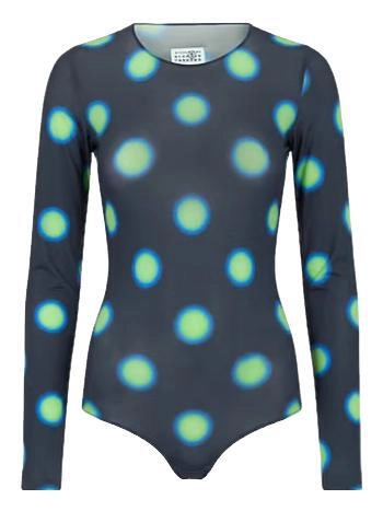 MAISON MARGIELA Multicolor Stretch Top - Black
