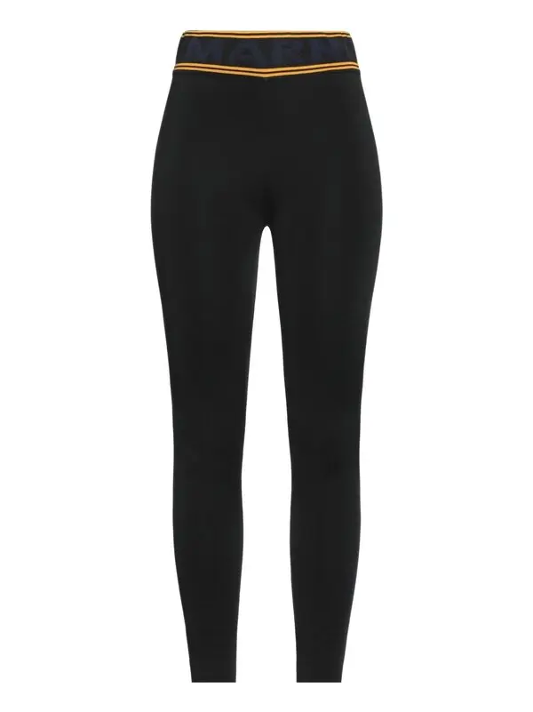 Marni Lightweight Stretch-knit Leggings - Black