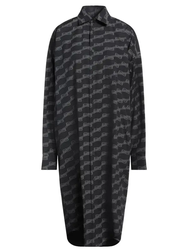 Balenciaga Logo-print Midi Shirt Dress - No