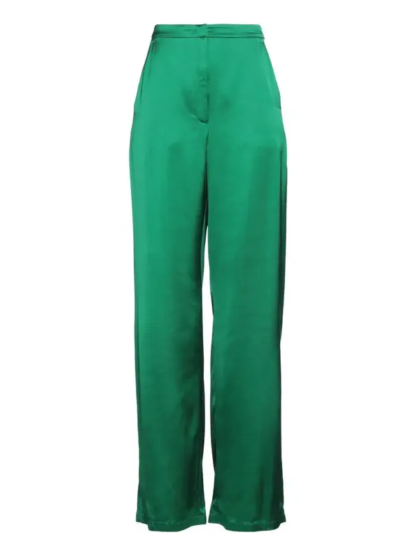 Max Mara Plain Colour Casual Trousers - Green