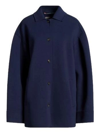 Max Mara Solidcolor Flannel Shirt Jacket - Blue