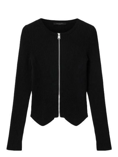 ALLSAINTS Zippered Knitwear - Black