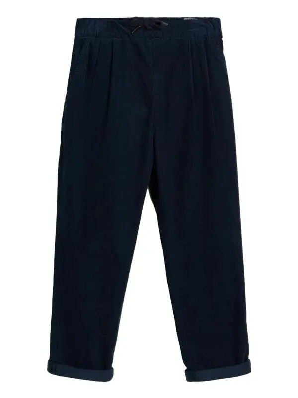 Brunello Cucinelli Pleated Velvet Jogger Trousers - Black