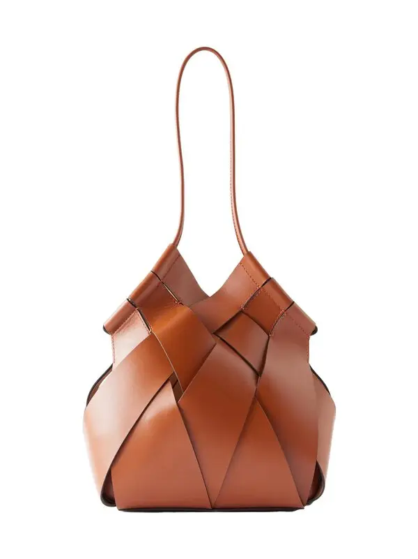 Ulla Johnson Charlotte Woven Leather Shoulder Bag - No
