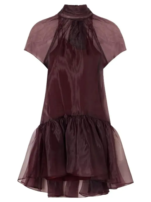 Simkhai Lightweight Sheer Dress - Brown