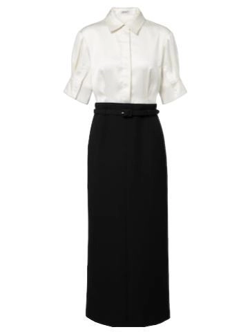 Simkhai Alvera Twill Midi Dress - Black