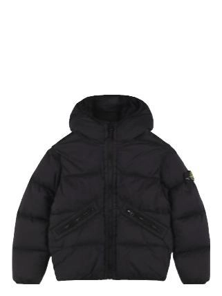 Stone Island Hooded Jacket - Black