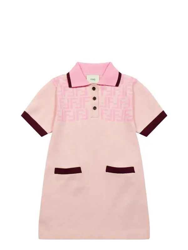 Fendi Ff Knitted Jumper Dress - Pink