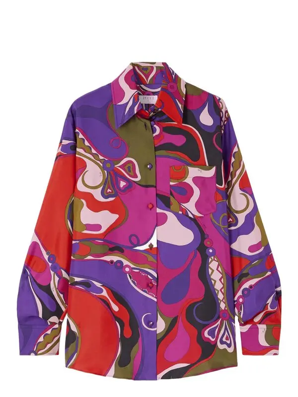 Emilio Pucci Printed Silk Shirt - Multicolor