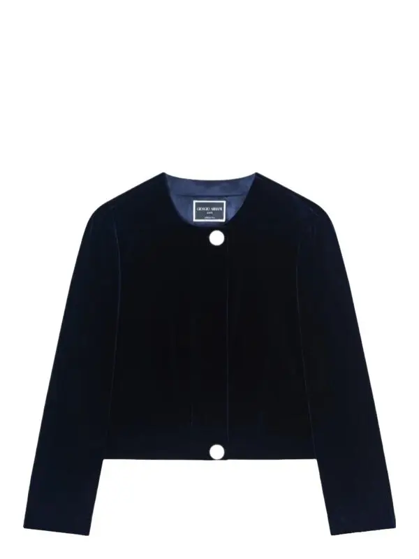 Giorgio Armani Cropped Jacket - Black