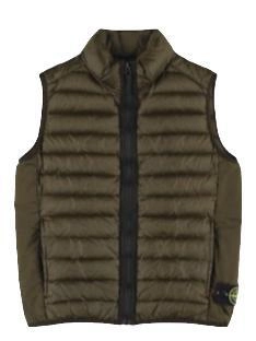 Stone Island Logo Vest - Brown