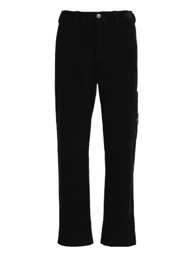 Stone Island Mid-rise Straight-leg Trousers - Black