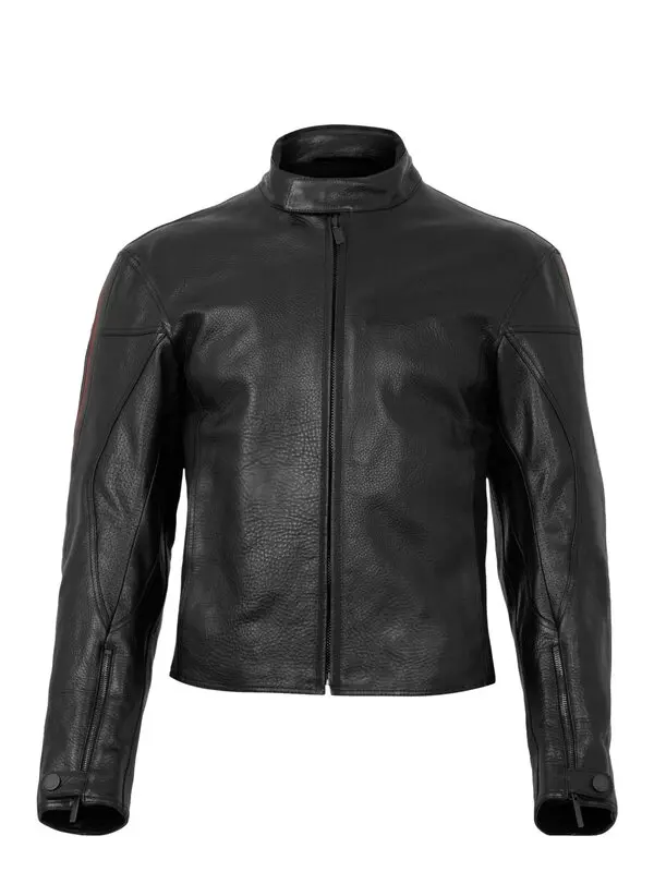 Gucci Standcollar Leather Jacket - Black