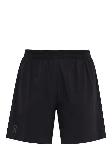 On Sports Shorts With Elasticated Waistband - Black
