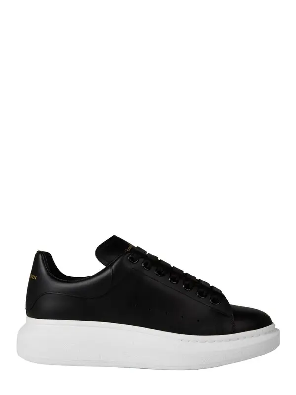 Alexander McQueen Oversized Leather Trainers - Black