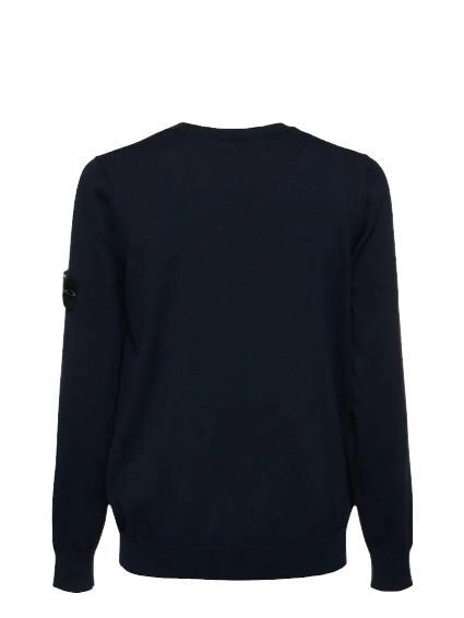 Stone Island Crew Neck Sweatshirt With Long Sleeves - Black